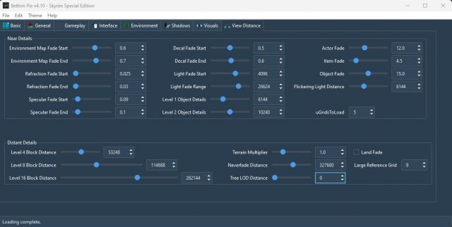 File:BethINI Pie-SSE-View Distance.jpg - Step Mods | Change The Game